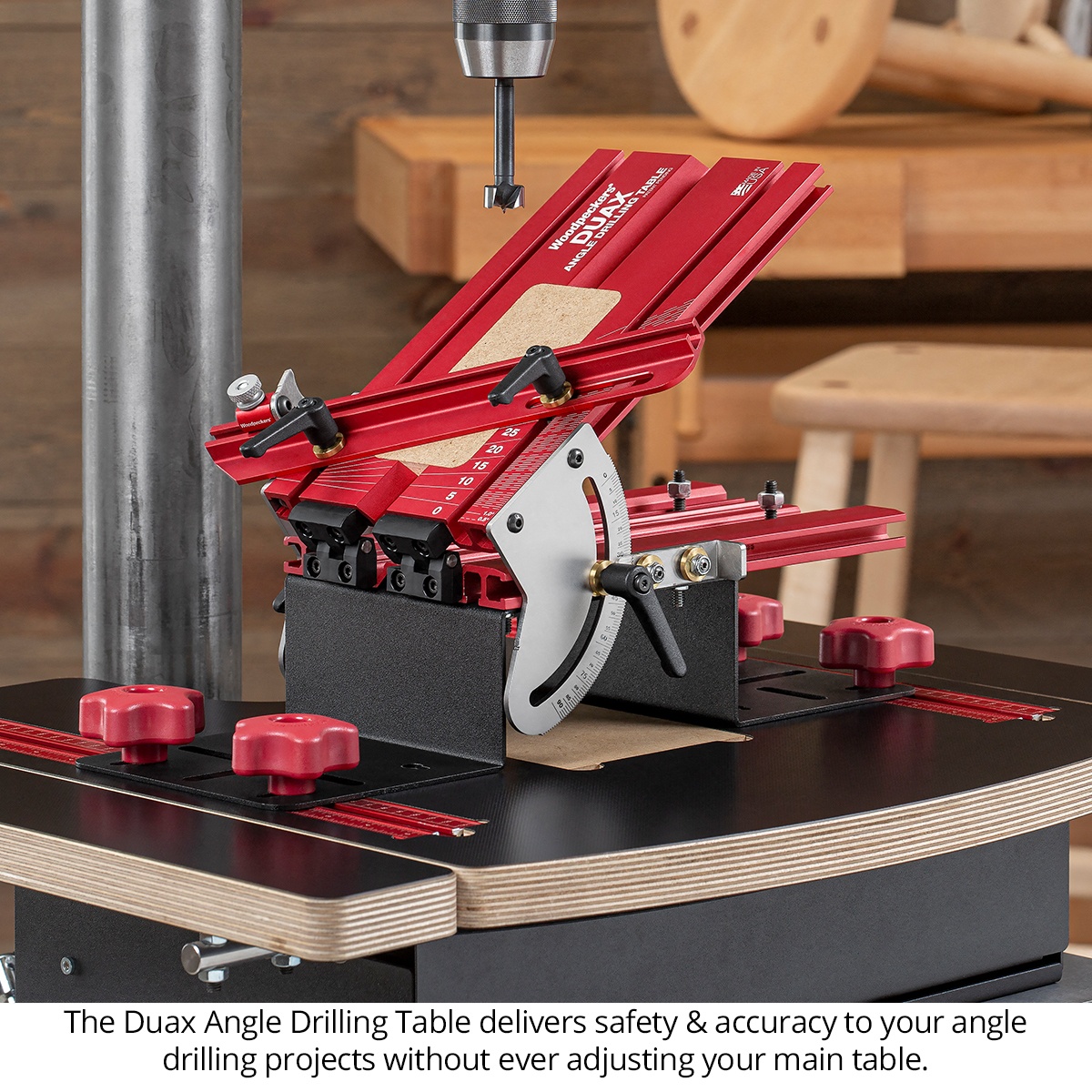 Woodpeckers DUAX-DEL Duax Angle Drilling Table - Deluxe Kit – Tool Nut